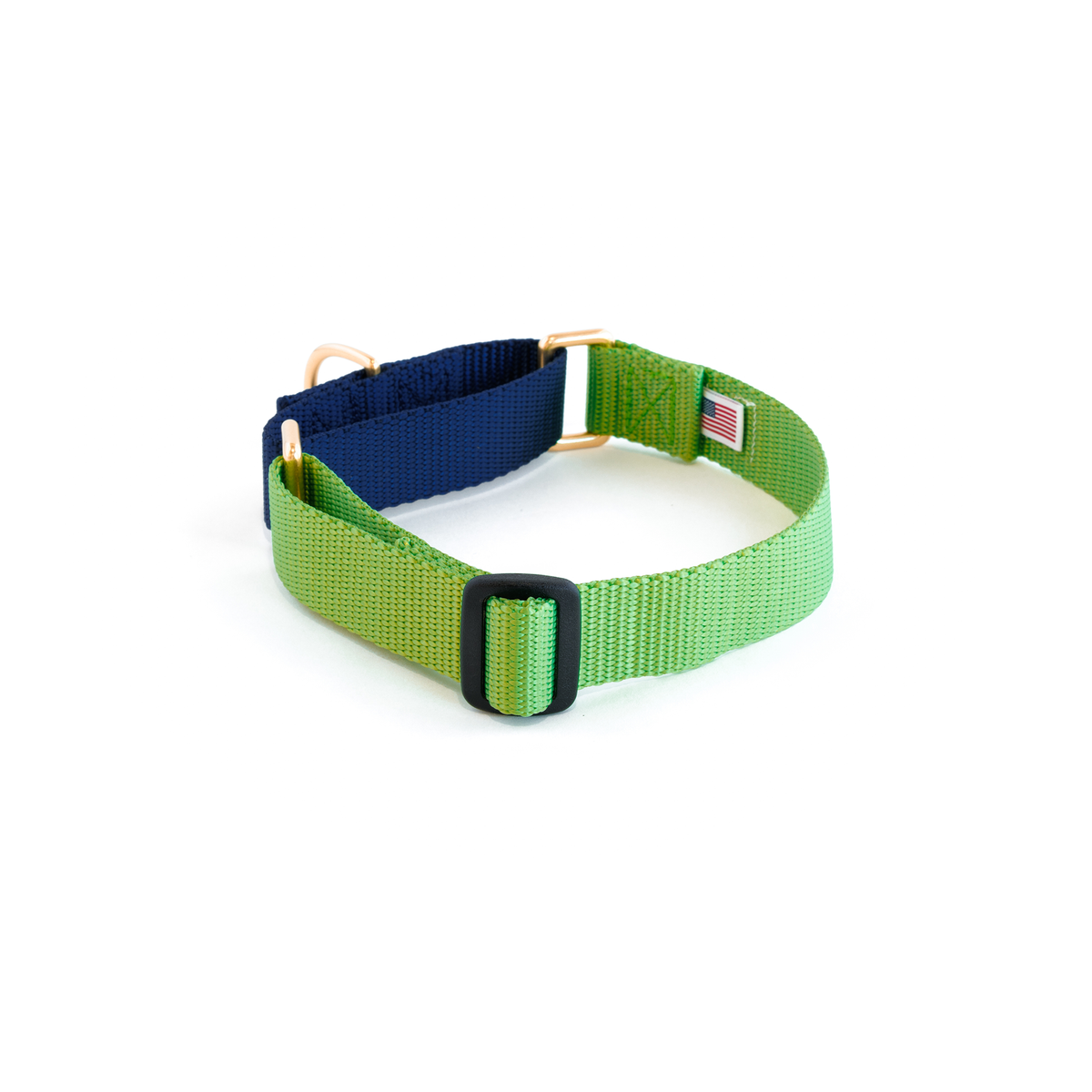 Martingale Collar: Greenery & Navy